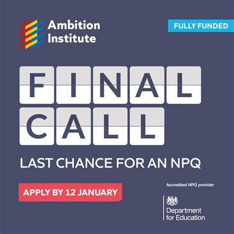 Ambition Institute On Linkedin Npq Deadline 2023