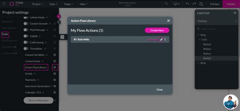 Edit A Rule In Actions Flow Library Support Titan