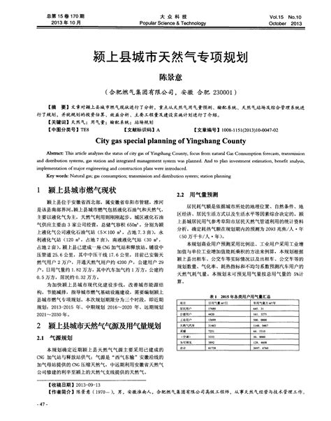 颍上县城市天然气专项规划 word文档在线阅读与下载 免费文档