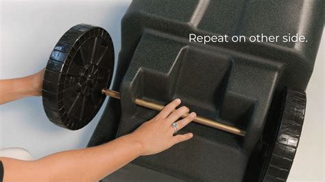 Toter® Replacement Snap On Wheel Kit For 64 Gal Two Wheel Trash Can