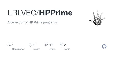 GitHub LRLVEC HPPrime A Collection Of HP Prime Programs