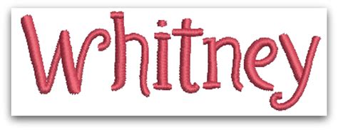 Swirly Font Machine Embroidery Designs 1 Inch