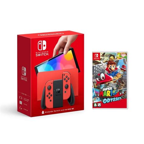 닌텐도 스위치 마리오 레드 Oled 슈퍼마리오 오디세이 감도 깊은 취향 셀렉트샵 29cm