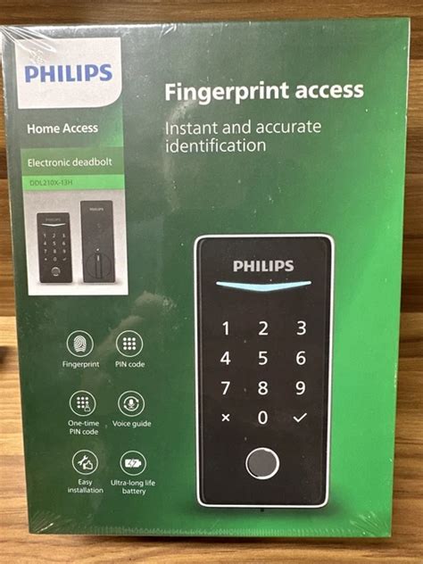 Philips Keyless Entry Door Lock With Keypad Smart Deadbolt Lock Matte Black £81 68 Picclick Uk
