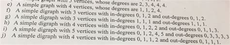 Solved Do The Following Graph Exist If So Draw An Example Chegg Com