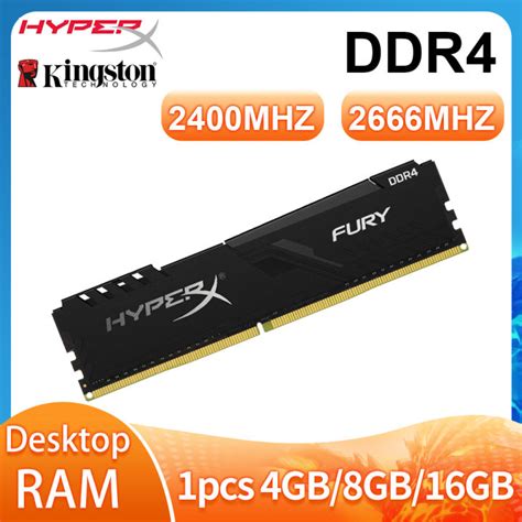New Hyper Fury Ddr4 Ram 4gb 8gb 16gb 2400mhz 2666mhz 3200mhz Desktop Memory Cl16 1 2v Dimm