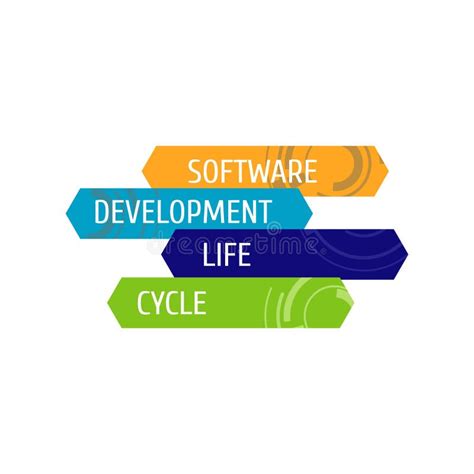 Software Development Life Cycle Vector Illustration Stock Vector Illustration Of Test Concept
