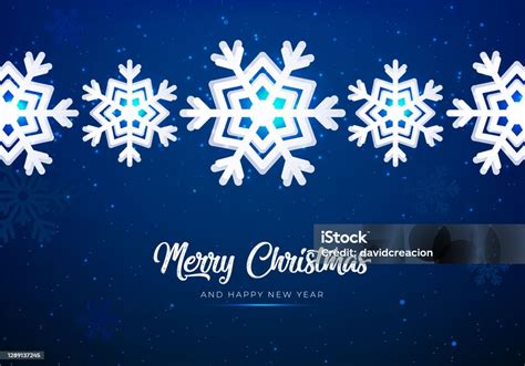 3d 높은 품질의 메리 크리스마스와 떨어지는 눈으로 새해 복 많은 새해 배경 격리된 벡터 요소 12월에 대한 스톡 벡터 아트 및 기타 이미지 Istock