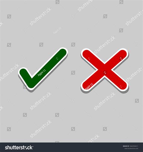 Tick Icon Set Stylish Check Mark Stock Vector Royalty Free Shutterstock