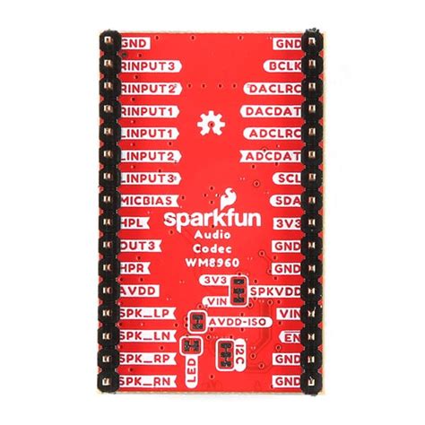 Sparkfun Audio Codec Breakout Wm8960 With Headers The Pi Hut
