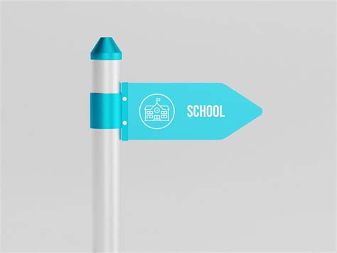 Premium Psd Direction Stand Mockup