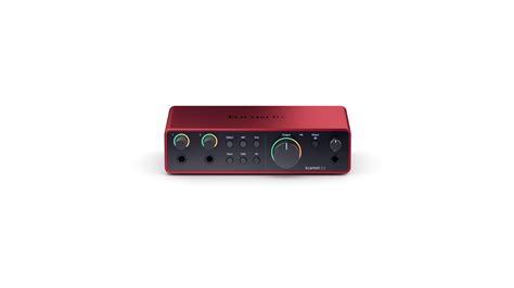 Focusrite Scarlett 2i2 Gen 4 Audio Recording Interface Usb Protools And