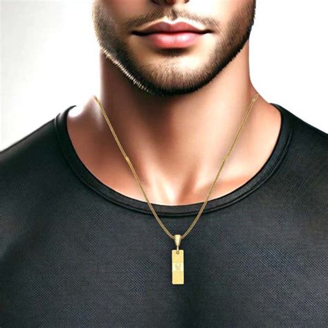 Geometric Om Golden Unisex Gold Pendant
