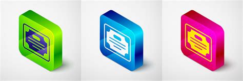 회색 배경에서 격리된 등색 인증서 템플릿 아이콘입니다 성취 수상 학위 보조금 졸업장 개념 정사각형 버튼입니다 벡터 3차원 형태에 대한 스톡 벡터 아트 및 기타 이미지