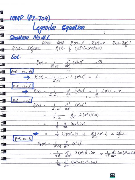 Legendre Polynomial 1 Pdf