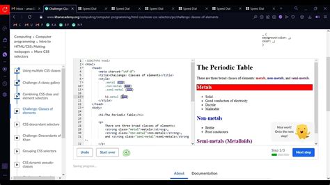 Challenge Classes Of Elements Khan Academy Youtube