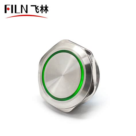 40MM Big Push Button Switch 8PIN IP67 Metal Ring Switch With Light Biz Lian Business Link