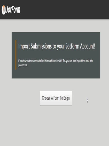 Import Data Data Management Jotform
