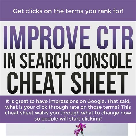 How To Improve Your Click Through Rate Seo Cheat Sheet Learntoblog