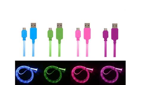 ByTech Light Up Micro USB Cables Groupon Goods