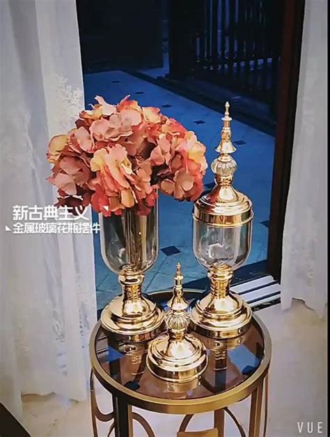 （hot แจกันสไตล์ยุโรปของตกแต่งห้องรับแขกการจัดดอกไม้ประดิษฐ์ดอกไม้แก้วของตกแต่งบ้านจานตกแต่งโต๊ะ