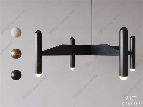 现代金属吊灯su模型下载【id 1139198424】 知末su模型网