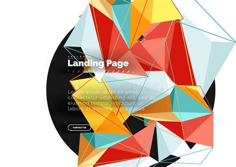 Vector 3d Triangle Abstract Background Polygonal Geometric Design