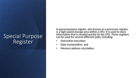 Computer Science Class 11 About The Memory Buffer Register Mbr Ppt