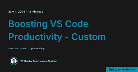 Boosting Vs Code Productivity Custom Labels For React Component Files Amir Hossein Shekari