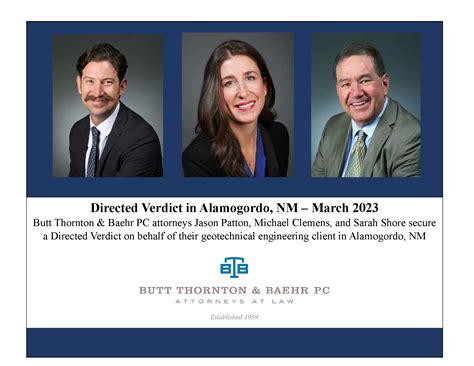 Directed Verdict In Alamogordo Nm March 2023 Btb Law