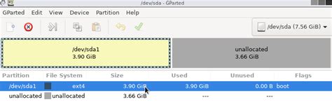 Ext Shrink Partition With Gparted Unix Linux Stack Exchange