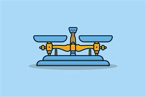 Balance Scale Vector Illustration Business And Finance Objects Icon