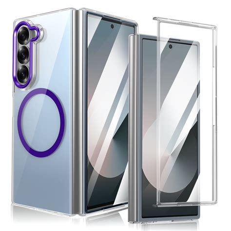 For Samsung Galaxy Z Fold Phone Case Wireless Charging Built In Hd Screen Protector