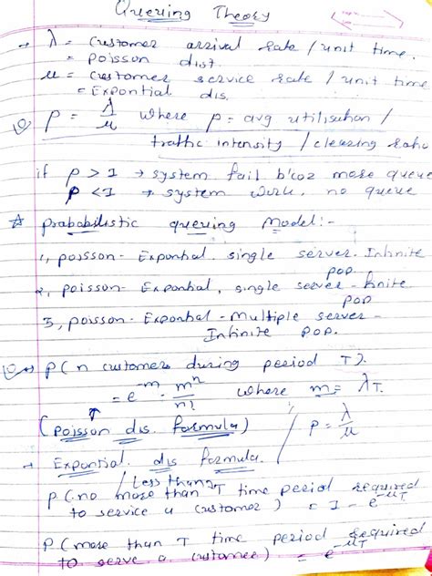 Pom Queuing Theory Formula Pdf