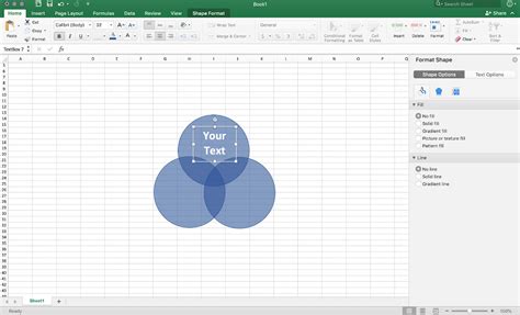 Creating A Venn Diagram In Excel Vizzlo