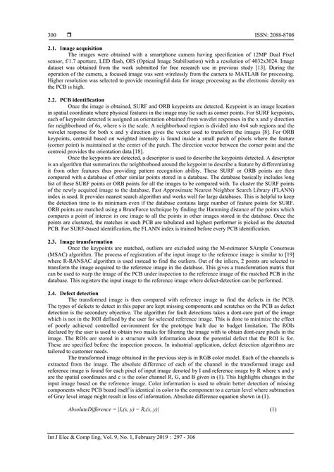 Automated Pcb Identification And Defect Detection System Apids Pdf Consumer Electronics