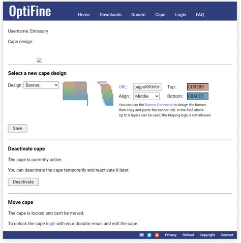 Can T Change Optifine Cape Issue 6692 Sp614x Optifine GitHub