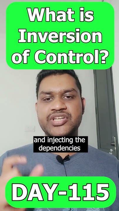 What Is Inversion Of Control Java Interview Interviewtips Springboot Youtube