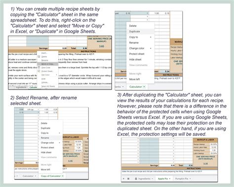 Cake Pricing Calculator Recipe Costing Template Baking Ingredient