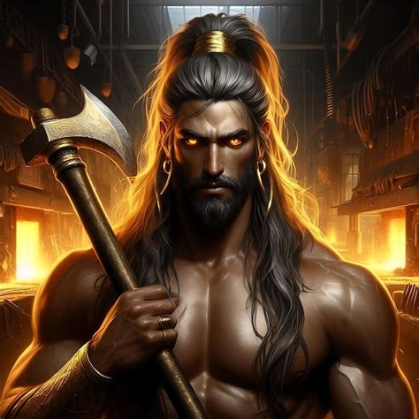 Premium Ai Image Incredible Greek God Hephaestus Hero Of The Gods Of