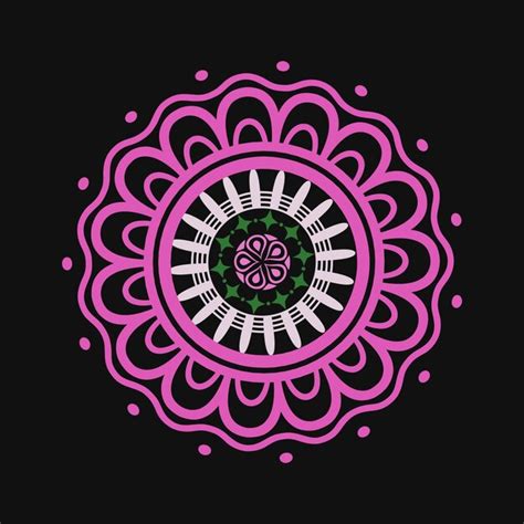 Premium Vector Colorful Round Ornament Mandala Art Design