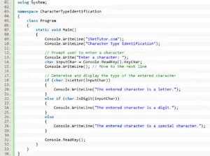 Character Type Checker In C INetTutor