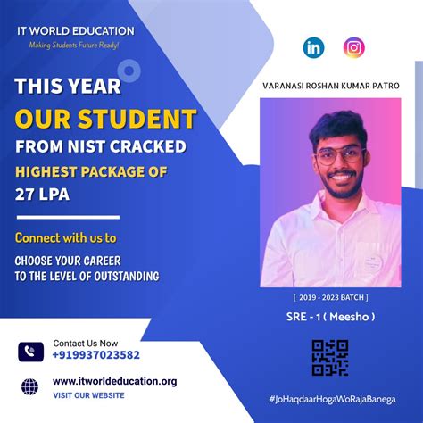 It World Education On Linkedin V Roshan Kumar Patro A Dedicated