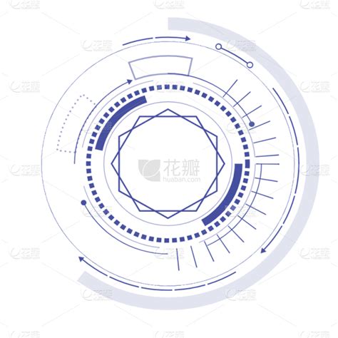 扁平 科技风元素