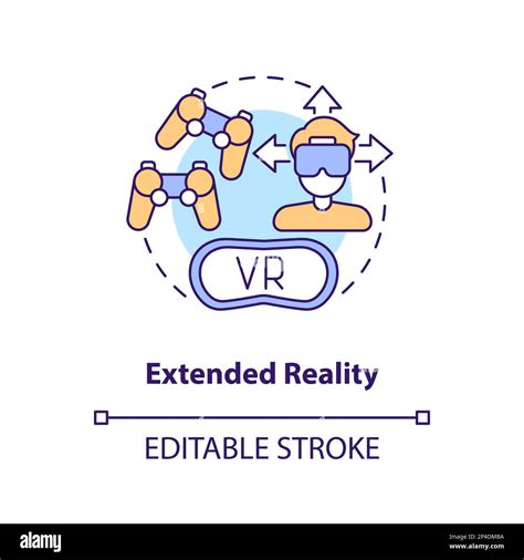 Extended Reality Concept Icon Stock Vector Image And Art Alamy