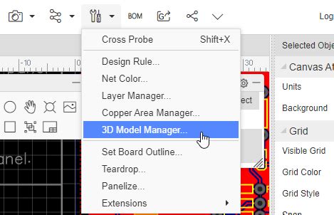 3D Model Manager EasyEDA Std User Guide