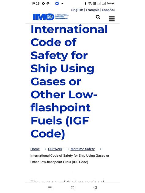 Orals Imo Igf Code Pdf