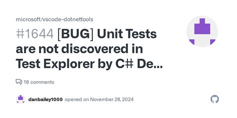 [bug] unit tests are not discovered in test explorer by c dev kit in version 1 10 16 to 1 13 9