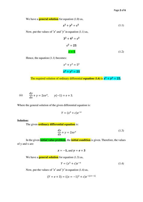 SOLUTION Initial Value Problem Examples Studypool