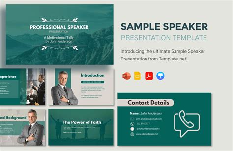 FREE Speaker In PPT Templates Download In PDF Illustrator PPT Google Slides Apple Keynote